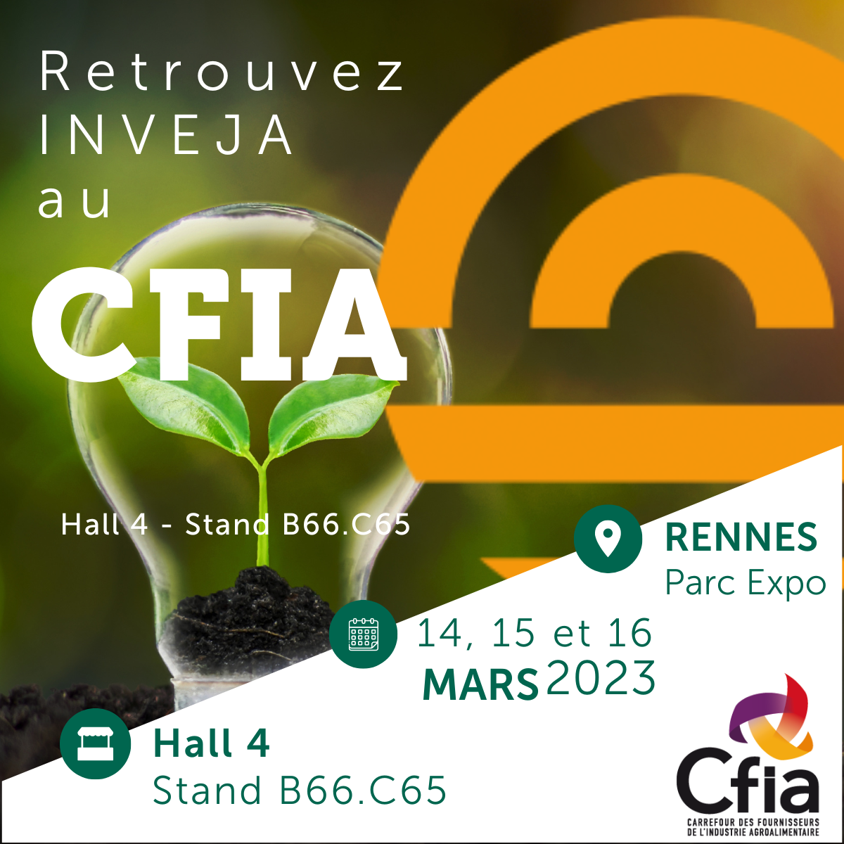 Venez nous retrouver au CFIA de Rennes ! - Inveja